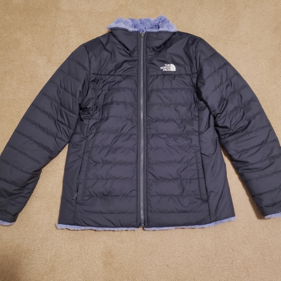The North Face | Jackets & Coats | Girls North Face Reversible Puffer ...
